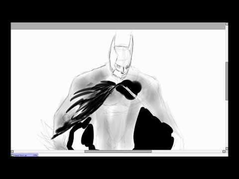 Steam Community :: Video :: SAI Paint tool Batman speed painting