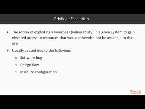 Learn Advanced Malware Analysis Privilege Escalation|packtpub com - Mind Luster