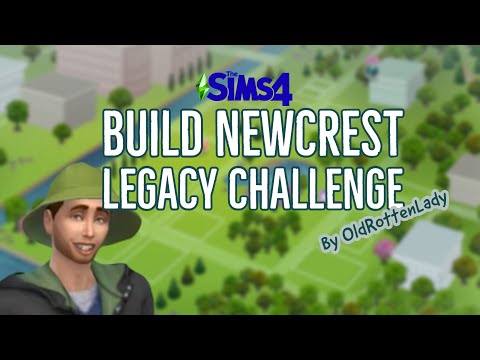 Build Newcrest Legacy Challenge: Empty World Variation - the trailer | The Sims 4 let's play