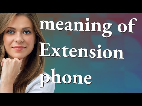 Extension phone | meaning of Extension phone