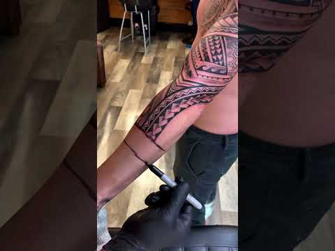 Polynesian tattoo sleeve