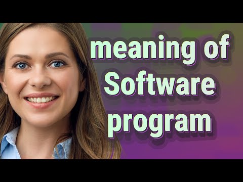 Software program | meaning of Software program