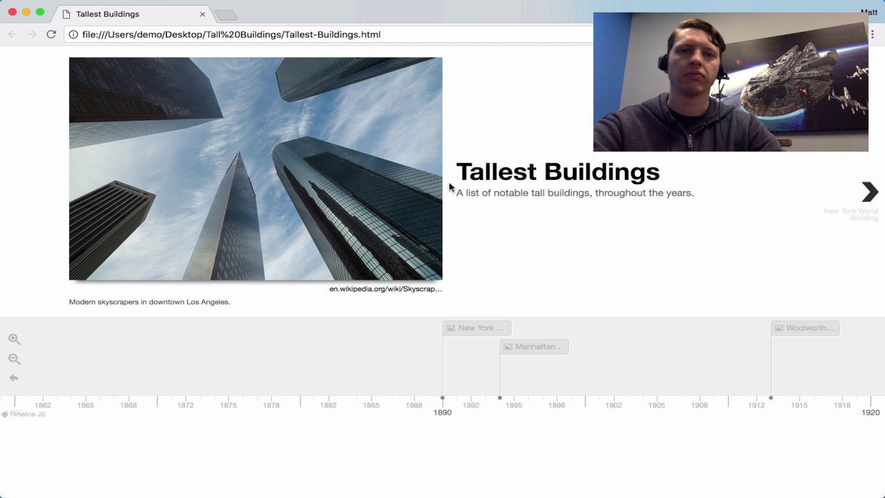 Create a JavaScript Timeline Web Page using FileMaker