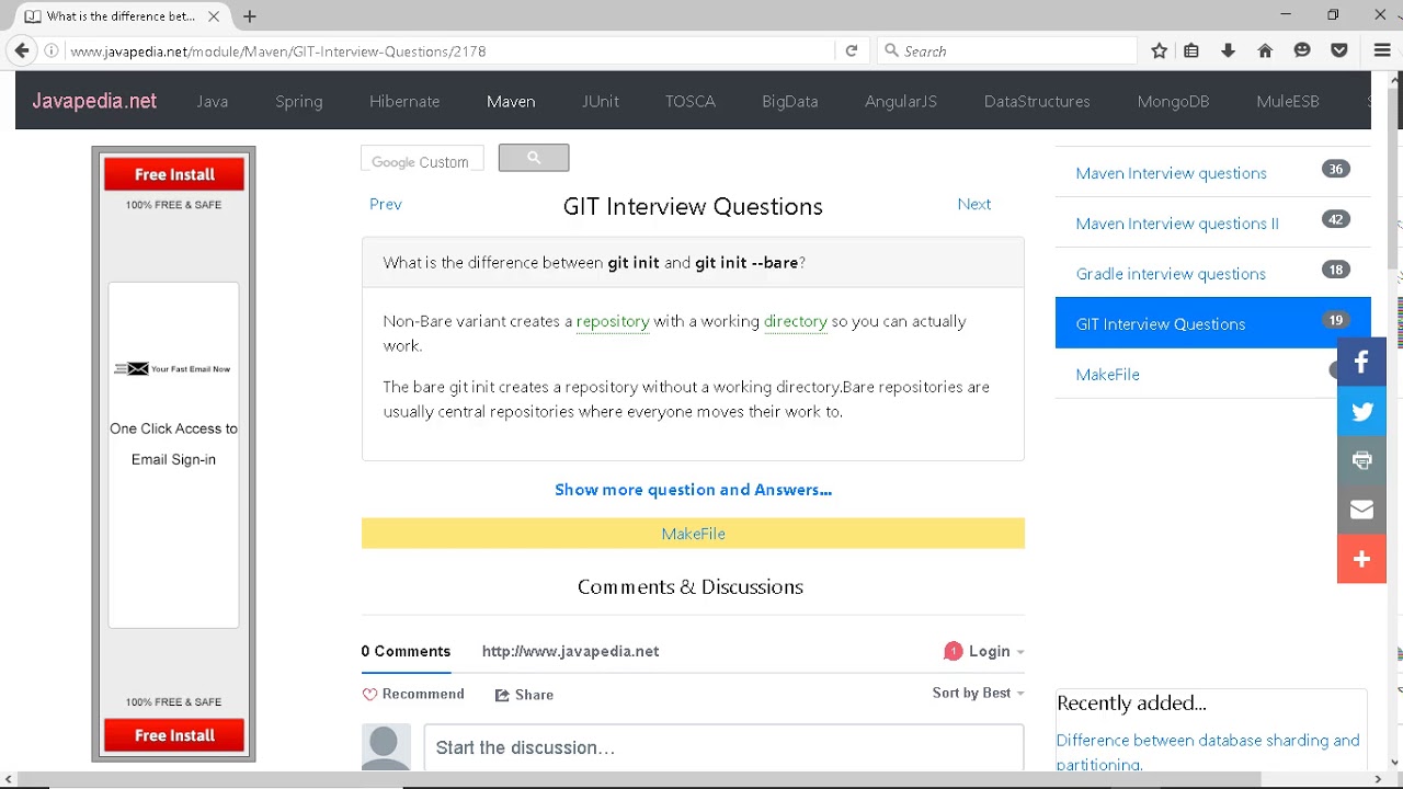 What is the difference between git init and git init --bare? | javapedia.net