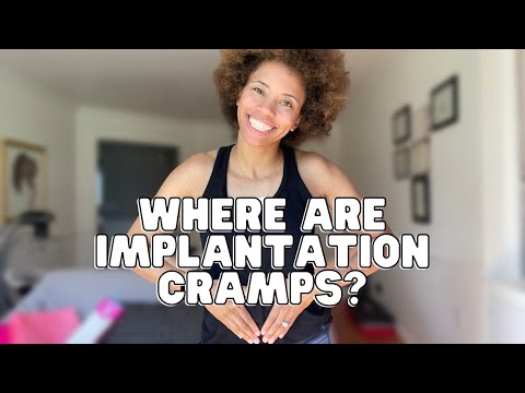 Where are implantation cramps located?