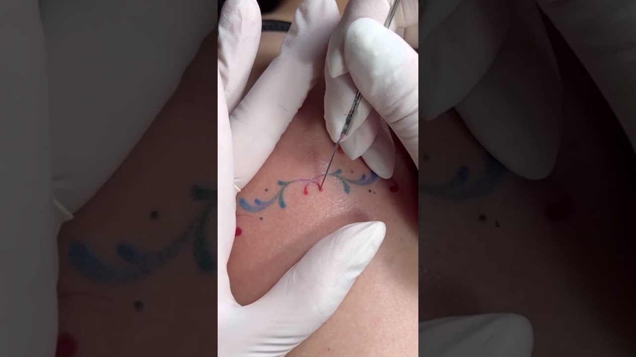 Amazing Hand Poked Tattoo By@tattooist_basil