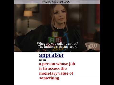 Appraiser - Meaning, Pronunciation, Usage | Learn English with TV Shows & Movies