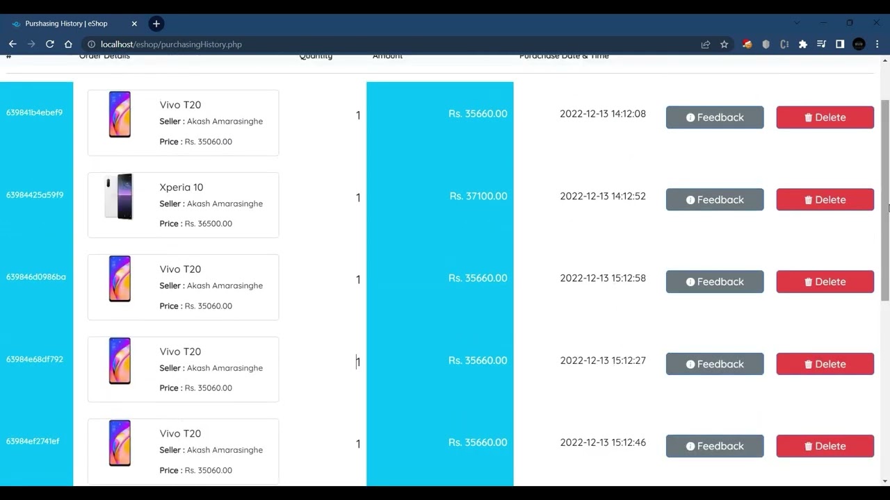 Java Institute || Web Programing 1 || eShop Project Task 35