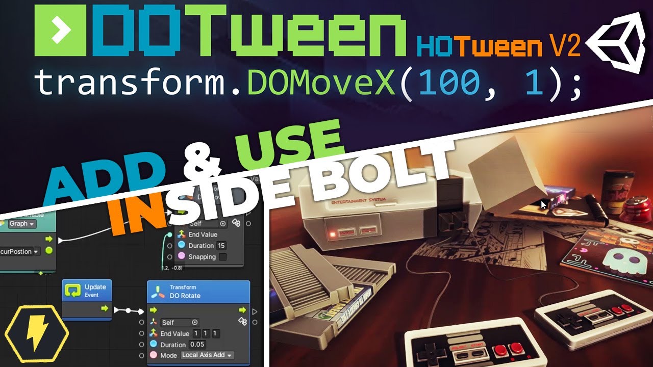 How to Add & Use dotween inside BOLT - Unity Tutorial