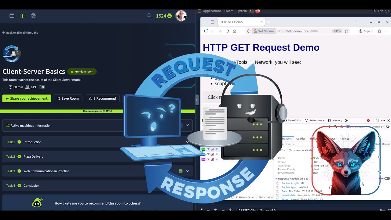 TryHackMe Client-Server Basics | Full Walkthrough 2026