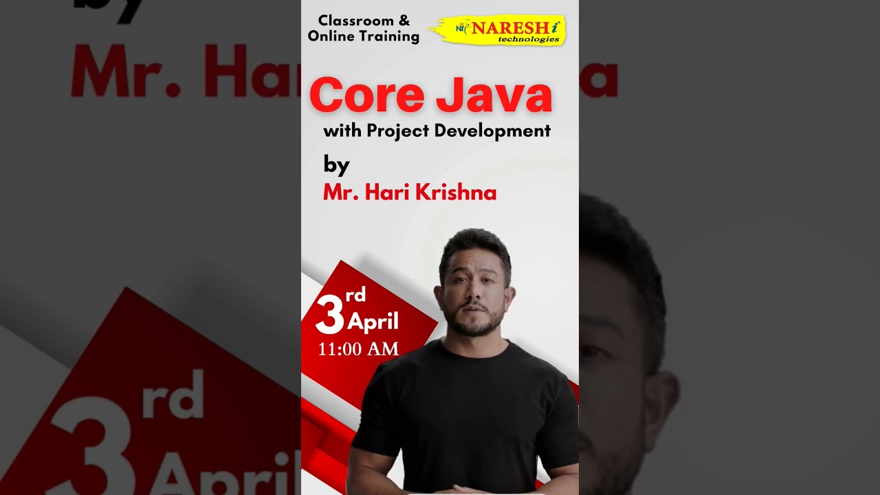 Core Java Training by Mr. Hari Krishna | Naresh IT