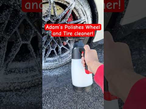 Adam’s polishes wheel and tire cleaner is a MUST for car detailing 👌