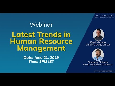 Webinar - Latest Trends in Human Resource Management