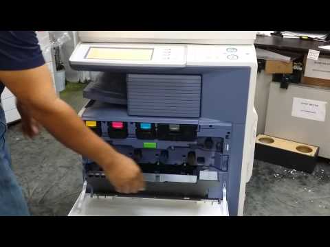 How to remove waste toner container sharp Mx serie