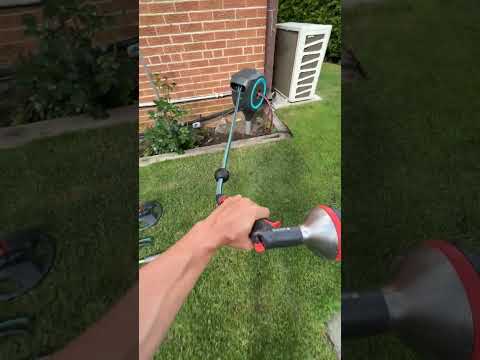 GARDENA Auto Retractable Hose Reel on a Metal Spike #shorts