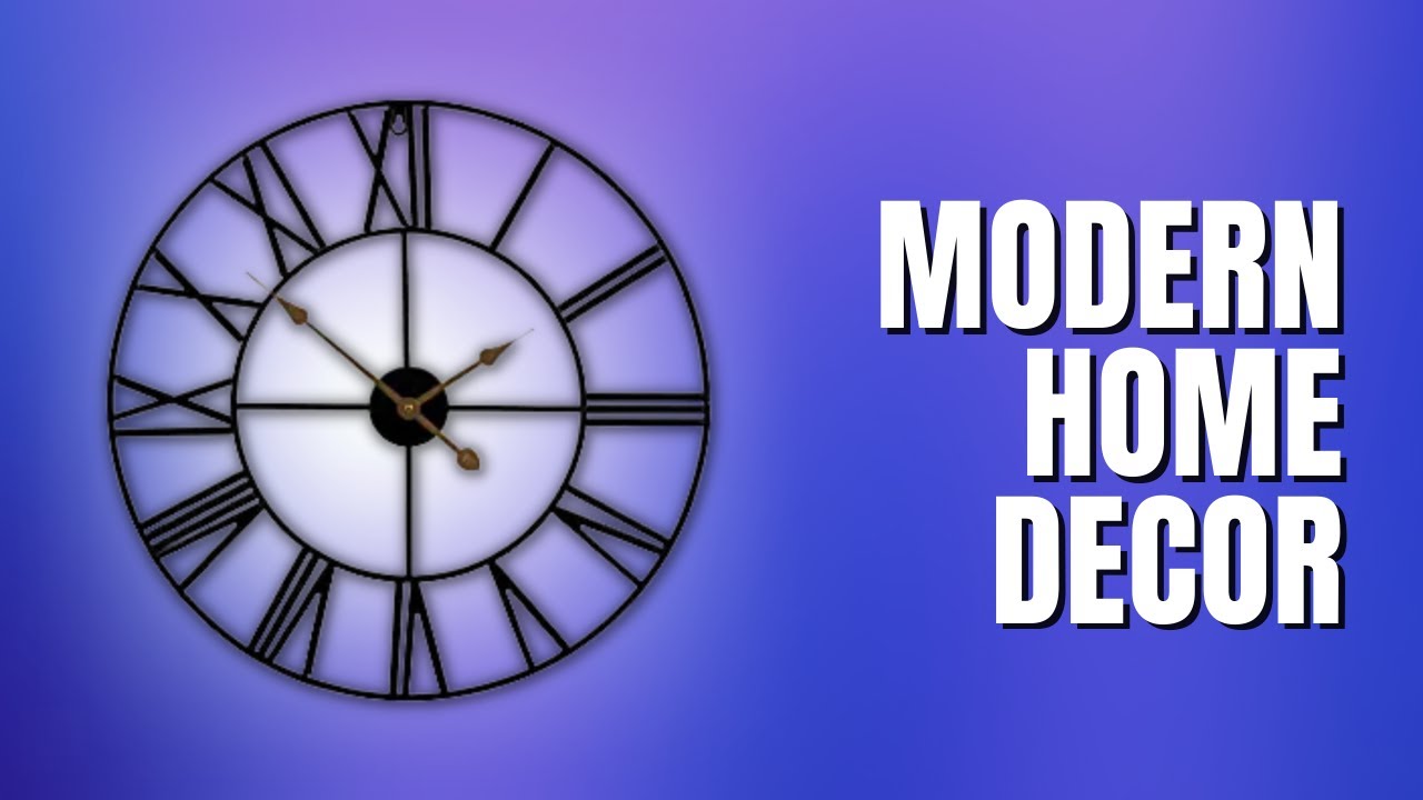 Sorbus Large Decorative Metal Wall Clock Review