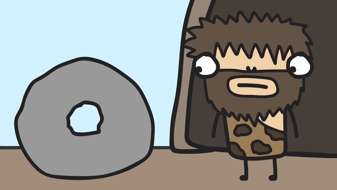 The caveman that invented the wheel