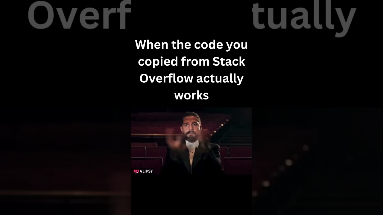 When Stack Overflow Code Actually Works First Try