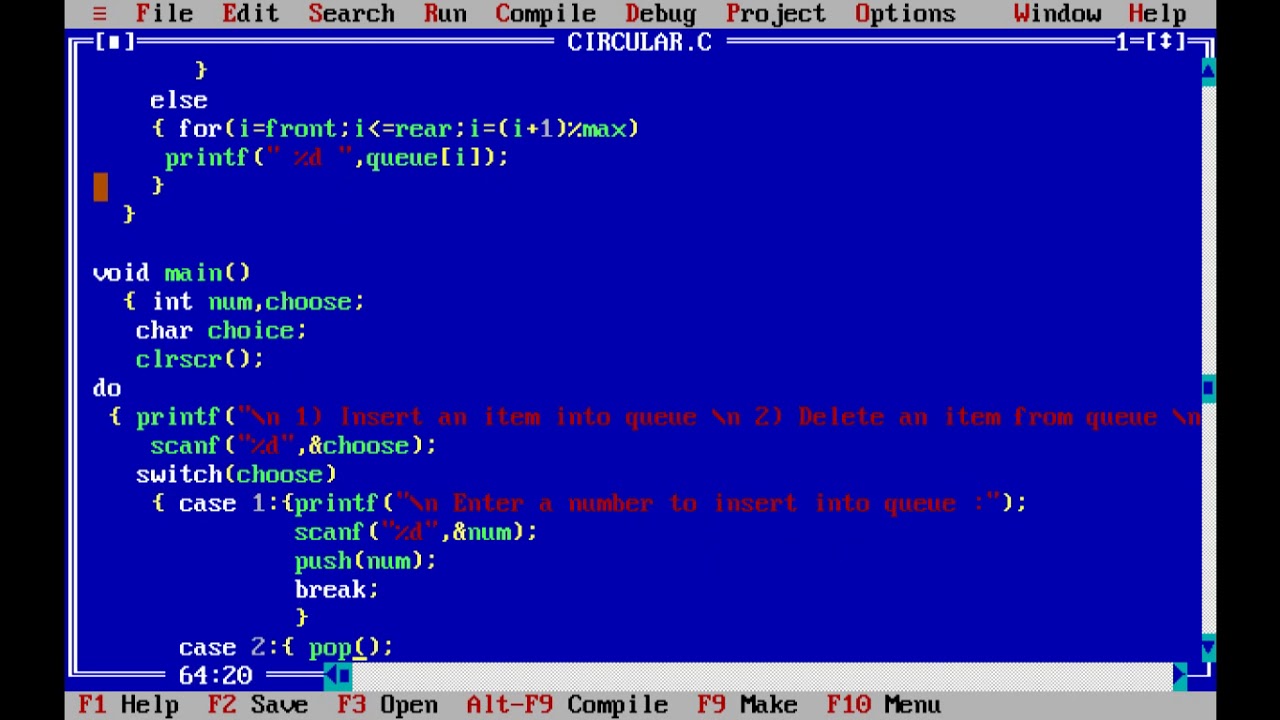 Circular queue operations | Program | Codesimplified