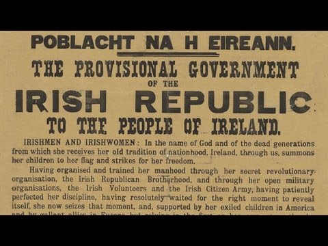 A Rare Copy of the Proclamation of the Irish Republic