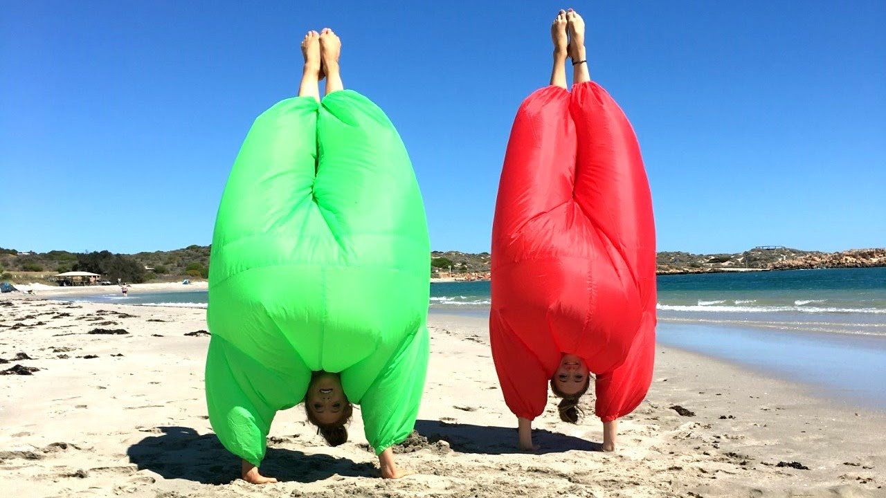 Fat suit ACRO GYMNASTICS CHALLENGE! | The Rybka Twins