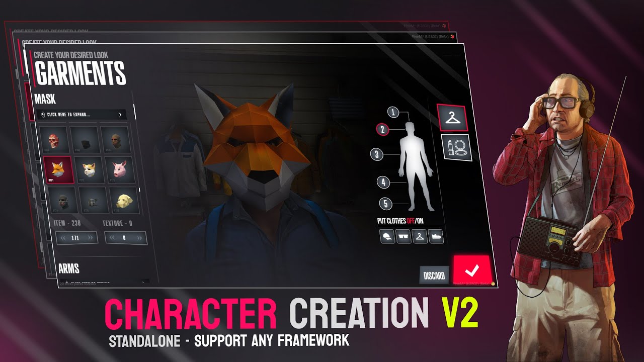 BEST FiveM Clothing Menu: Onex Creation V2 | Standalone, ESX, QBCore, vRP