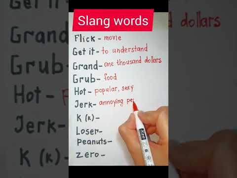 Slang words