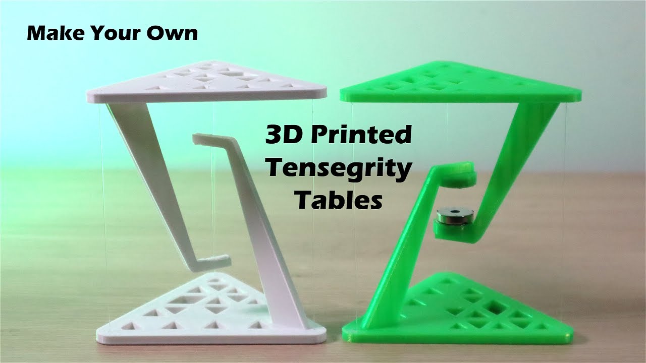 Make Your Own 3D Printed Tensegrity Tables