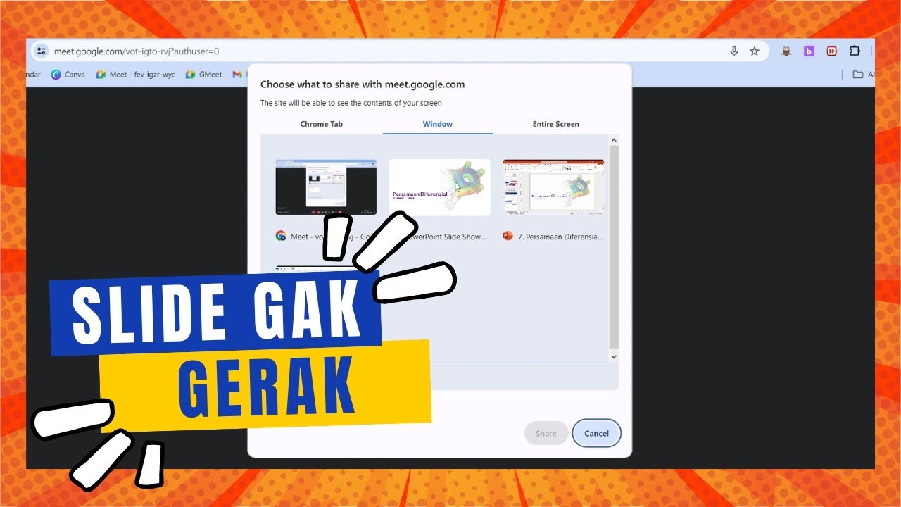 Cara Share Screen PPT di Google Meet Agar Ikut Pindah Slide