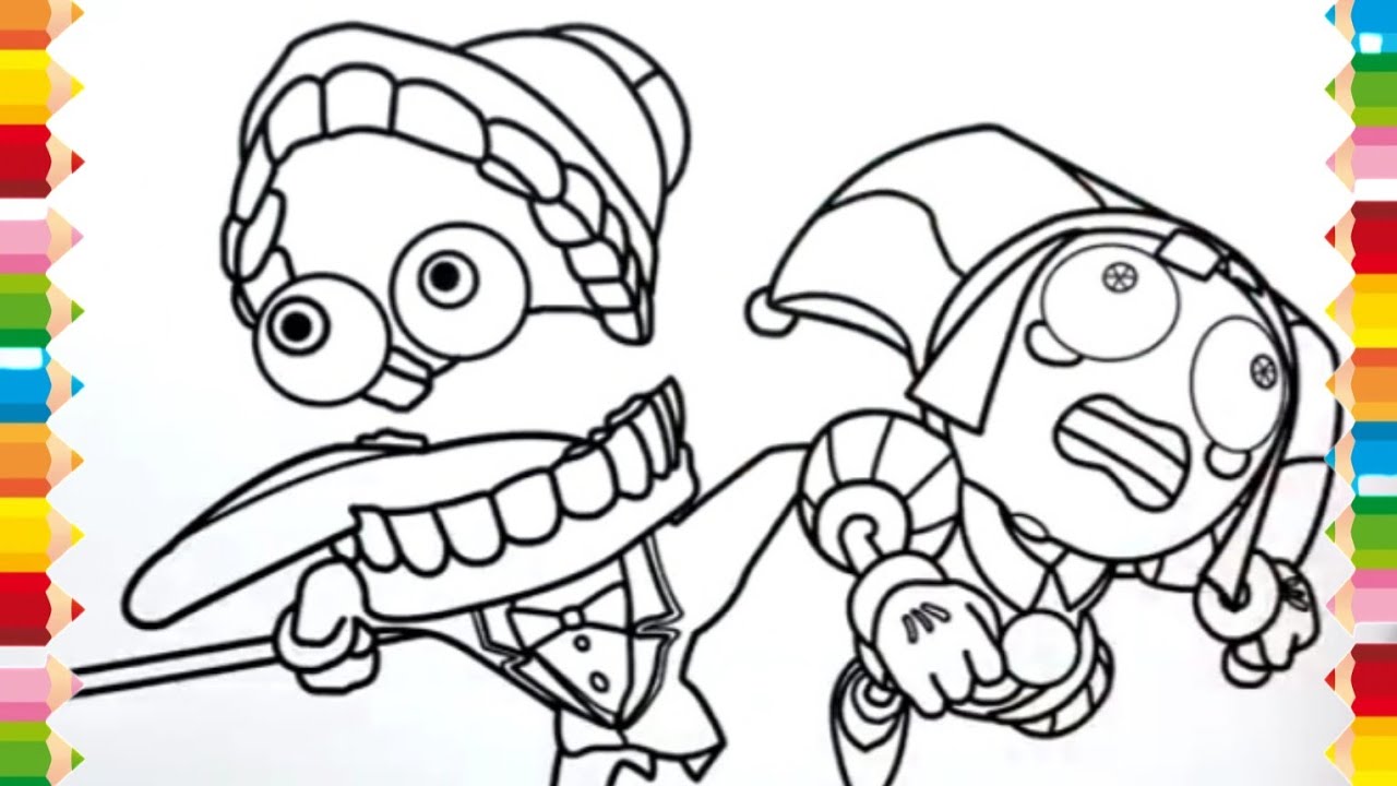 The Amazing Digital Circus Coloring Pages New | How to color POMNI and CAINE