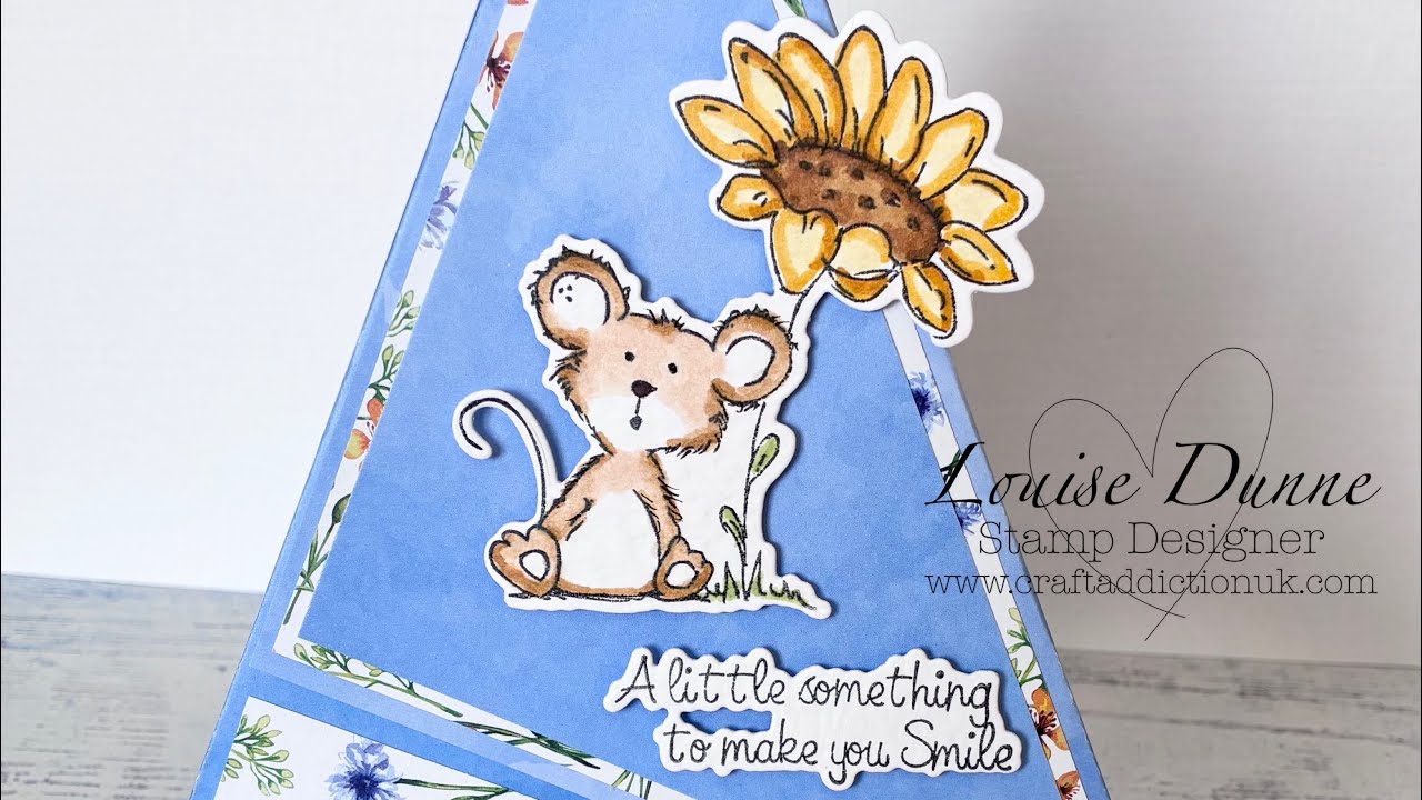 TeePee Fold card tutorial using Buttons Stampset 