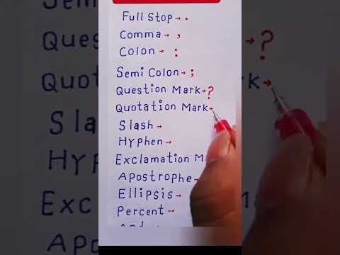 all grammar symbol # full Stop # camma # colon#Hyphen#slash#percent # all English grammar rule easy