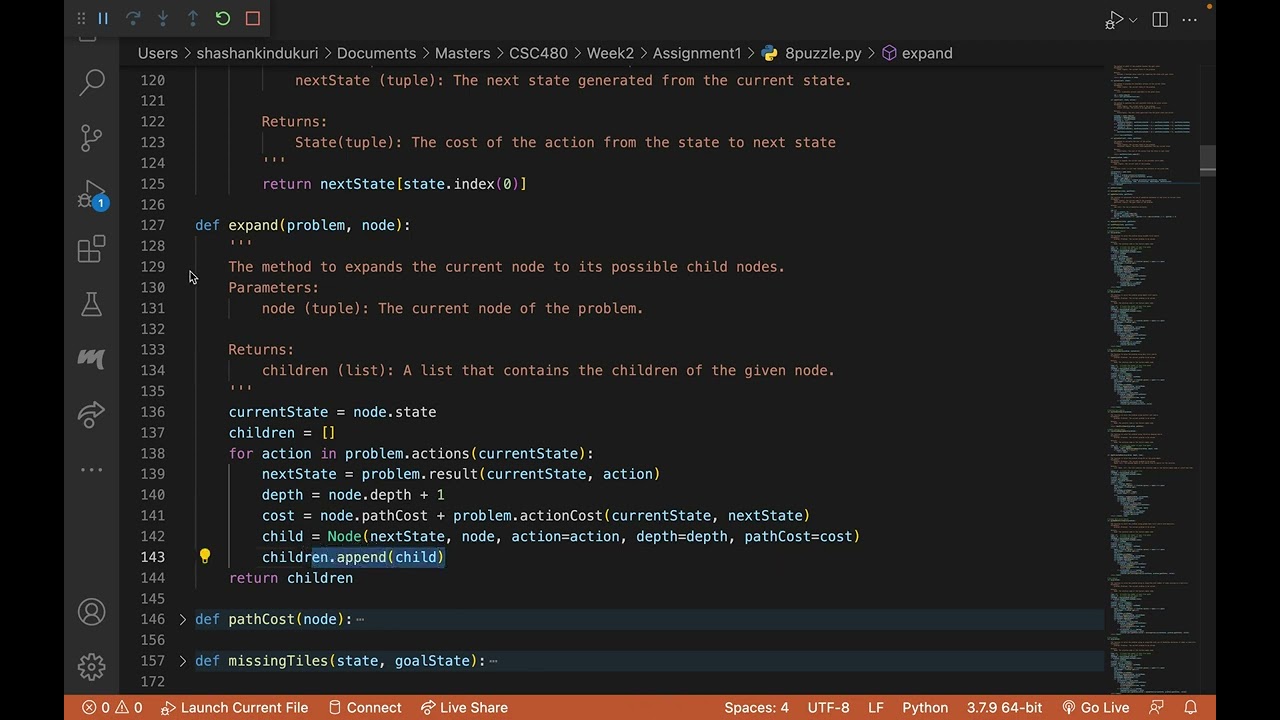 CSC 480 8 Puzzle Solver - Assignment 1