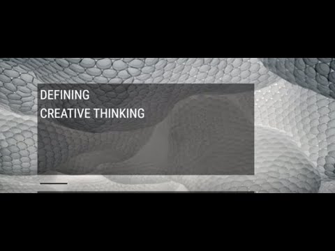 02 Defining Creative Thinking: NC State TH!NK