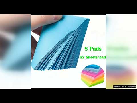 Sticky Notes 3x3 InchesBright Colors Self-Stick Pads Easy to Post for Home Review