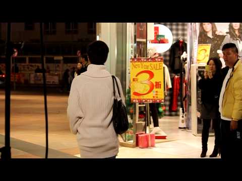 Tavia Yeung filming at Citywalk Tsuen Wan Hong Kong with Canon 500D HD