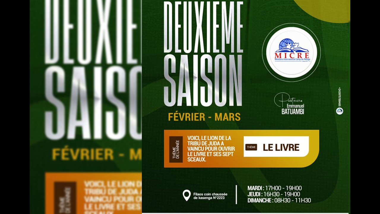 DIMANCHE 10 MAI 2026.ORATEUR : PST EMMANUEL B, THEME :L'INTRODUCTION SUR LES VINGT-QUATRE VIEILLARDS