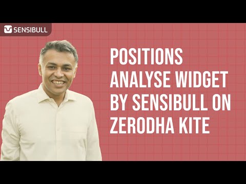 Positions Analyse Widget by Sensibull on Zerodha Kite