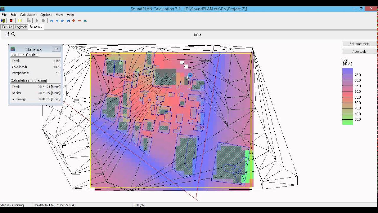 SoundPLAN Grid Noise Map Calculation