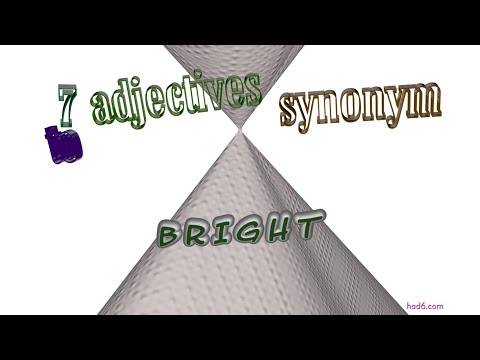bright - 8 adjectives synonym to bright (sentence examples)
