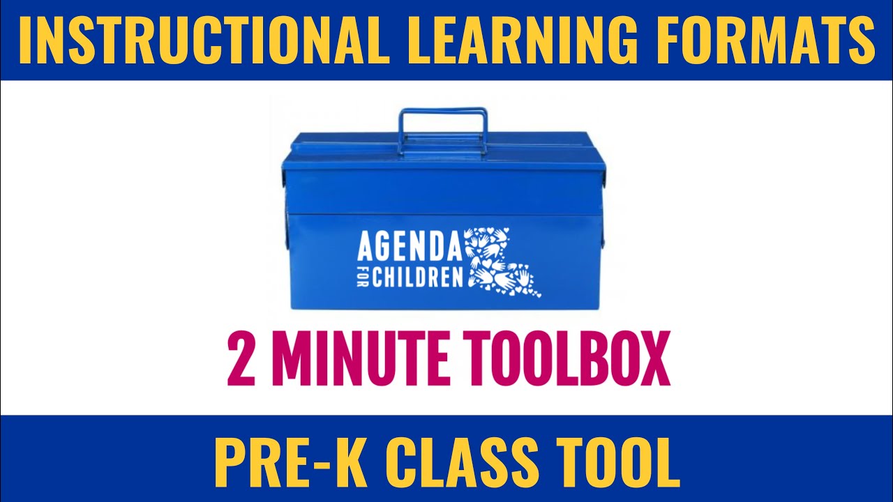 2 Minute Toolbox: (Pre K) Instructional Learning Format
