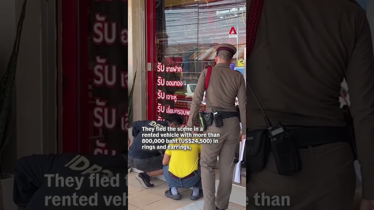 2 Chinese tourists arrested in Bangkok for gold shop robbery