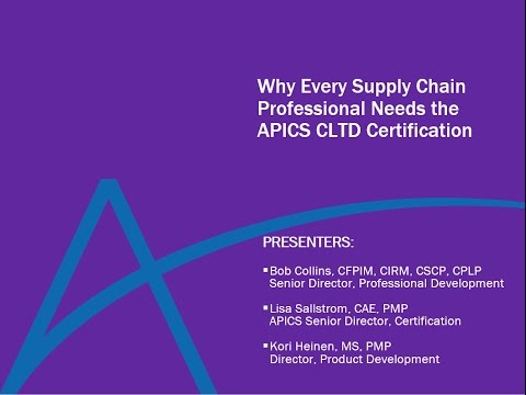 Why Every Logistics Professional Needs the APICS CLTD