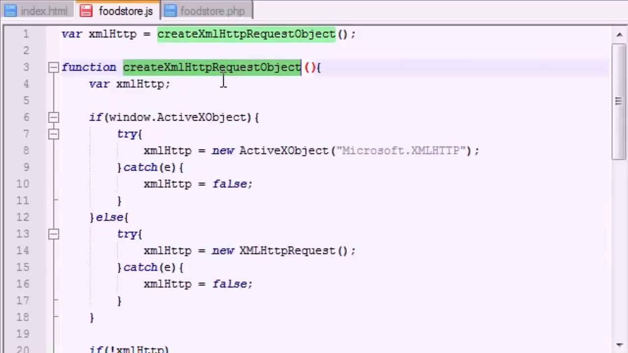 sendining request the server - Ajax Tutorial 8