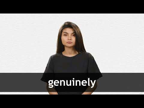 How to pronounce GENUINELY in American English