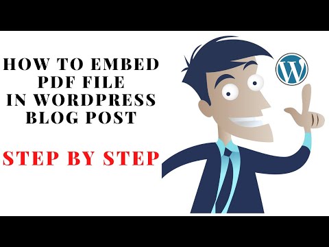 How To Embed a PDF File In WordPress Blog Post 2020