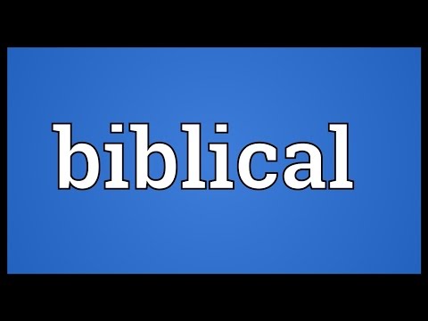 Biblical Meaning