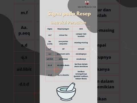Signa- Instruksi Peracikan #resep #farmasi #obat