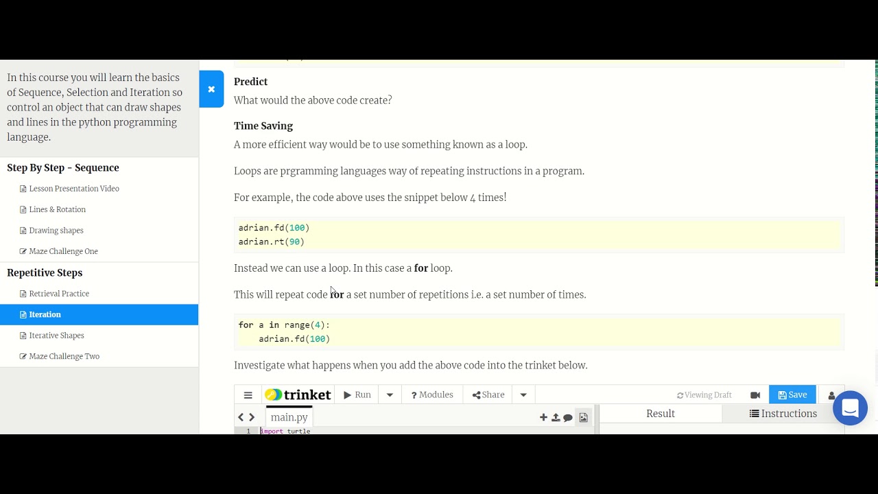 KS3 Python Turtle 2   In Lesson 2