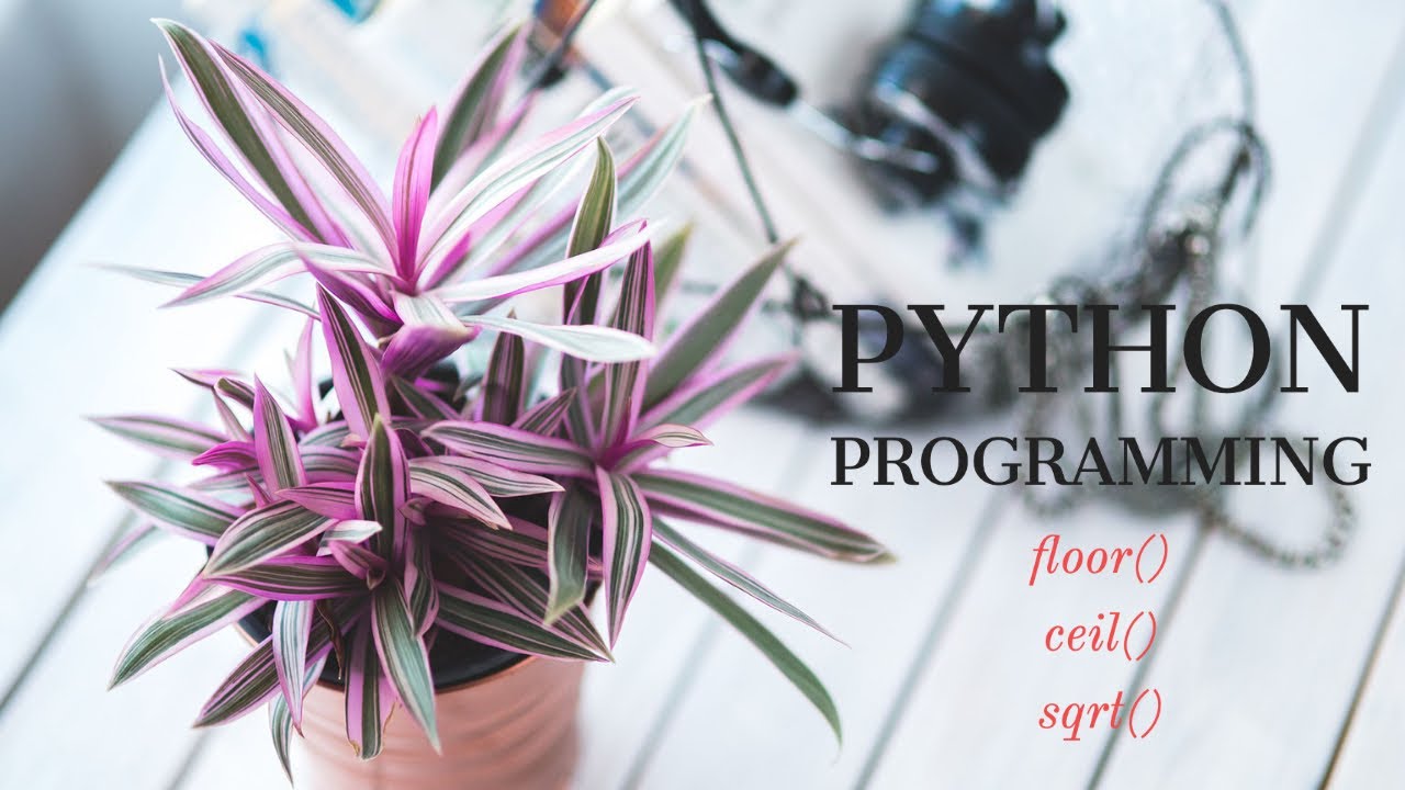 Python Programming: Tutorial 8: floor() | ceil() | sqrt()